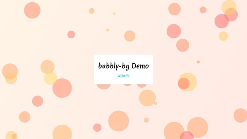 bubbly-bg.js Demo