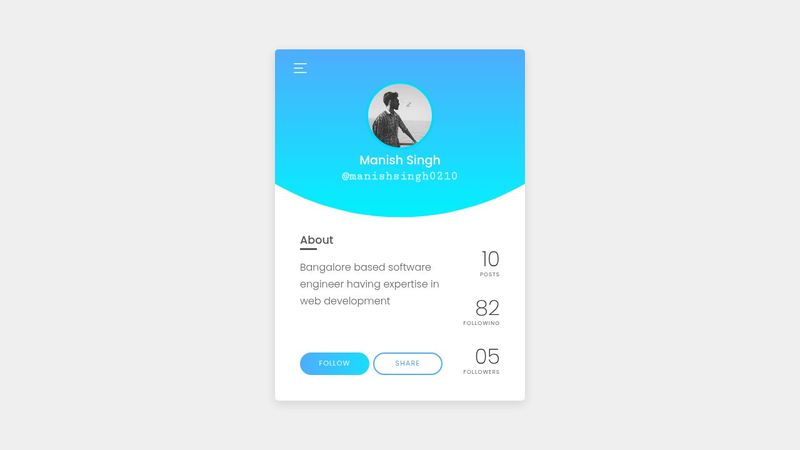 Personal Profile Card