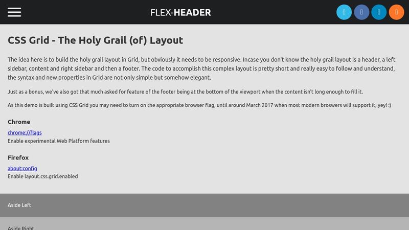 CSS Grid - Holy Grail (of) Layout - Step Two