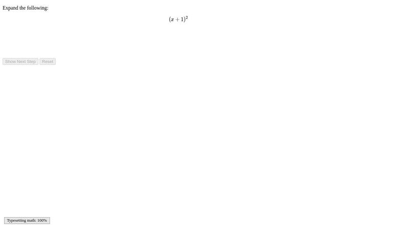 Mathjax Examples Revealing A Sequence Of Equations