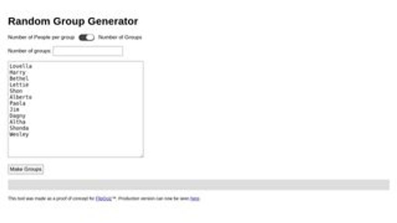 Random Group Generator random-group-generator