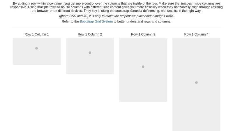 Bootstrap Rows & Columns
