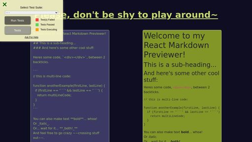 Front End Development Libraries Projects - Build a Markdown Previewer ... Front End Development Libraries Projects - Build a Markdown Previewer ...
