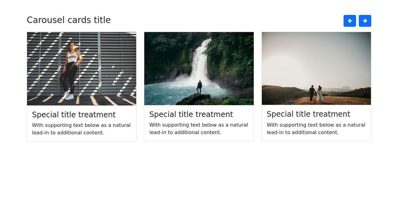 Bootstrap carousel with cards in 3 columns