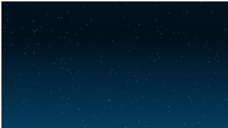 Animated night sky