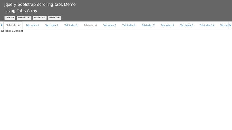 jquery-bootstrap-scrolling-tabs demo: Data-driven Tabs