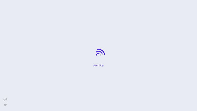 WiFi loader animation - Only CSS