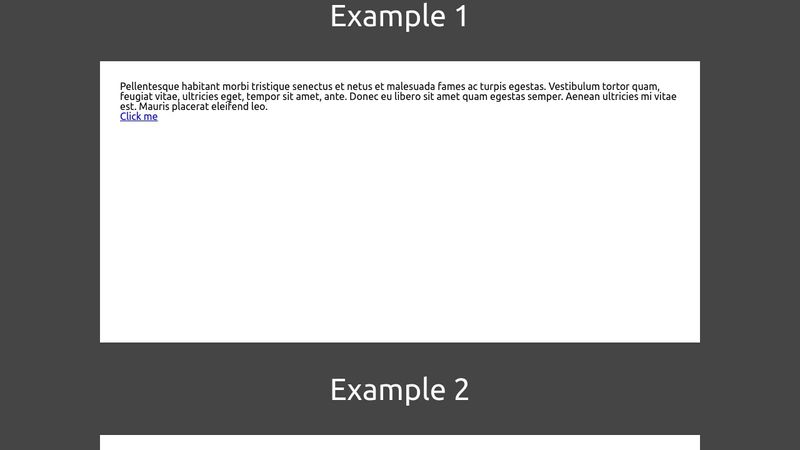 Slide panel animations