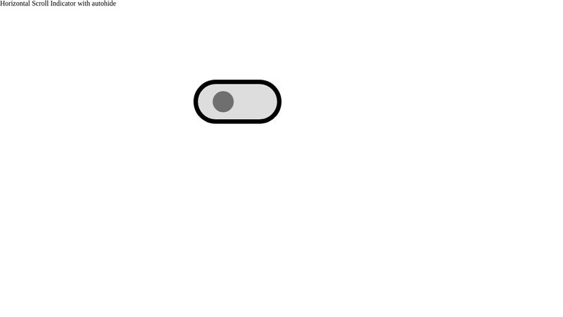 Horizontal Scroll Icon Indicator *Pure CSS*