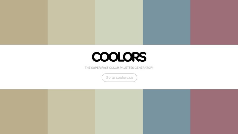 Coolors - The super fast color palettes generator!