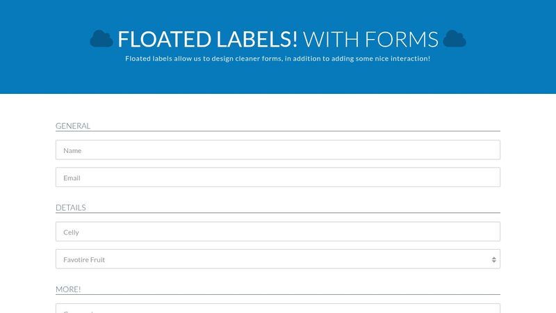 Forms-Floated Labels