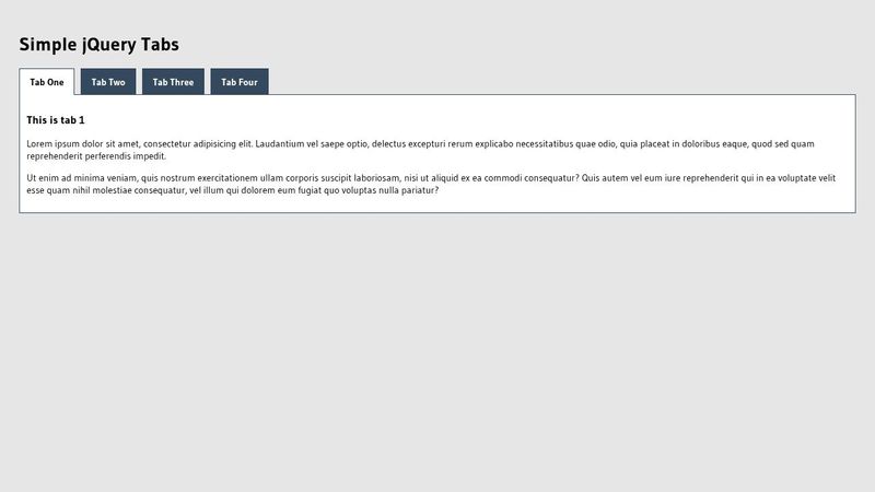 Simple JQuery Tabs simple-jquery-tabs