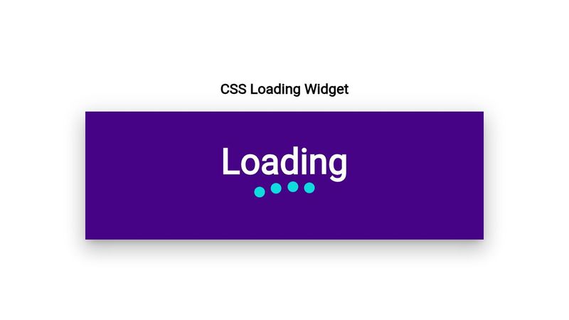 CSS Loading Widget