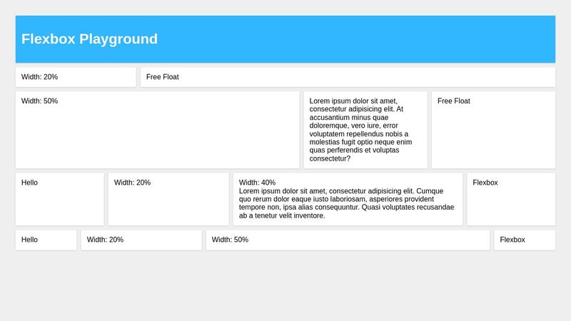 Flexbox Playground