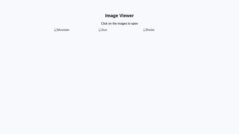 Image Viewer Using Javascript