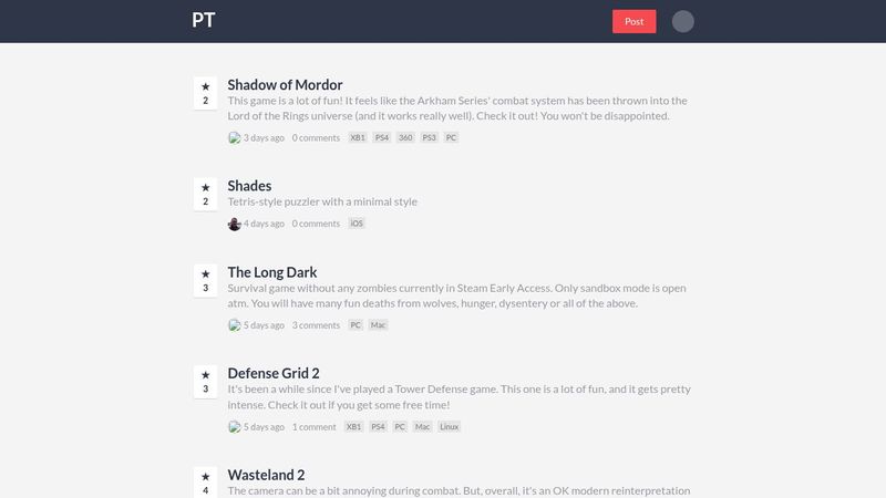 Playing This upvote game list