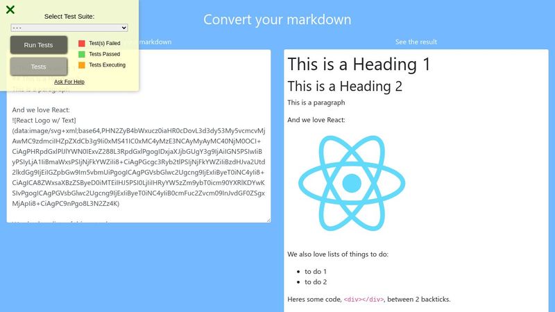 Markdown Previewer