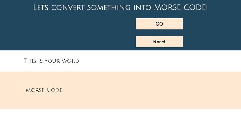 Morse Code Converter