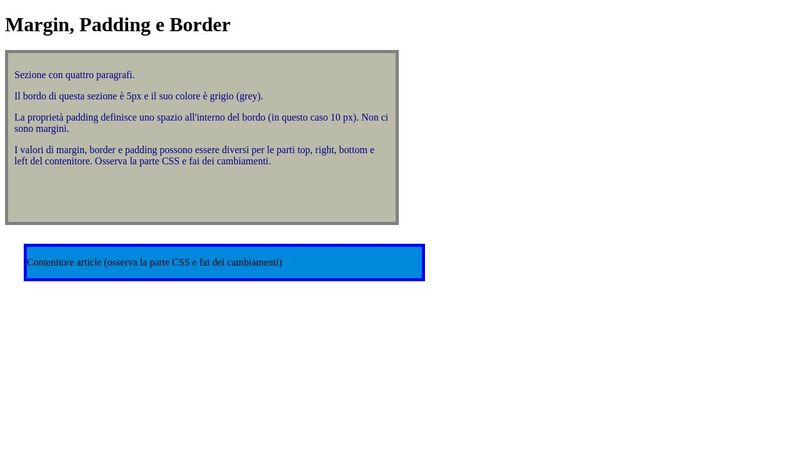 margin, border, padding