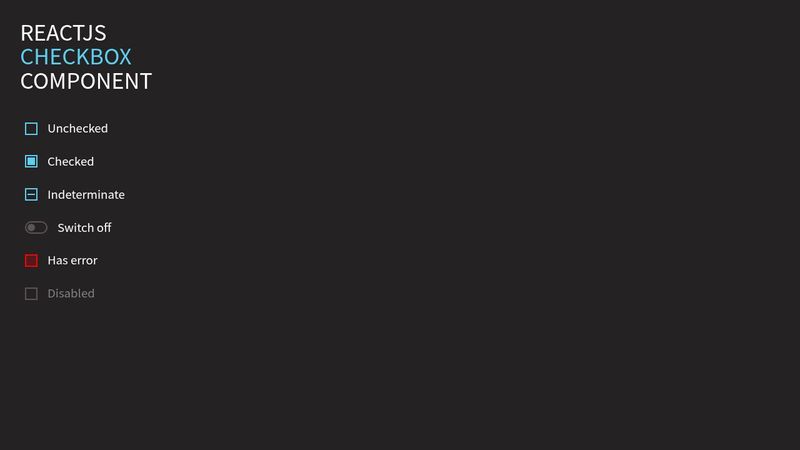 ReactJS Checkbox component with custom CSS
