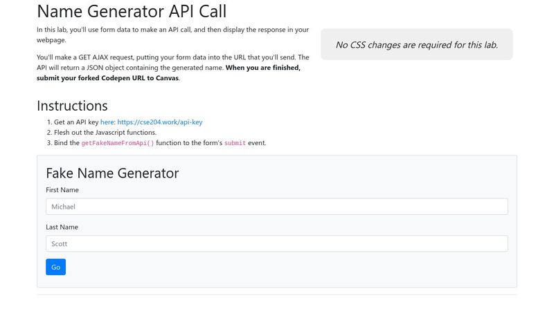 Name Generator API Name Generator API