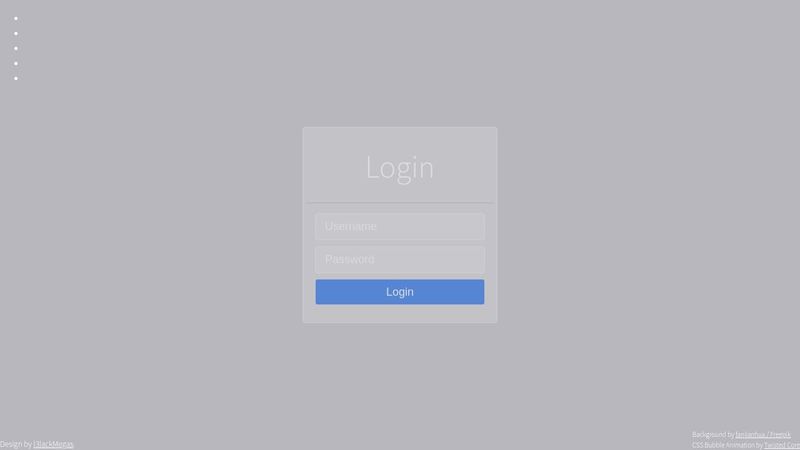 Login page + Animation [HTML + CSS]