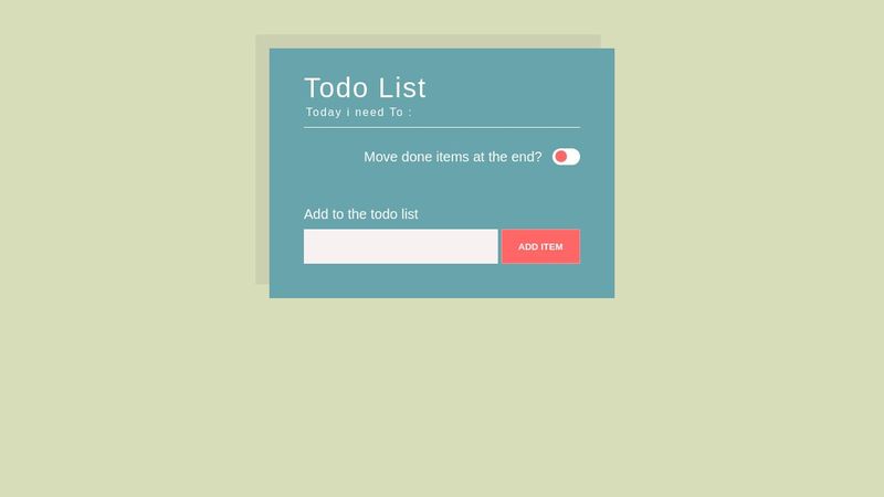 TODO LIST JS