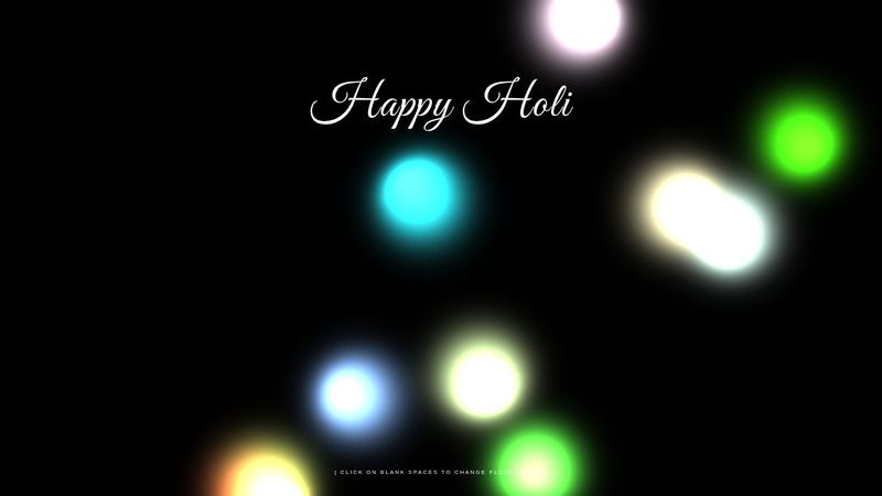 Happy Holi - Festival of Colors-WebGL Fluid Simulation