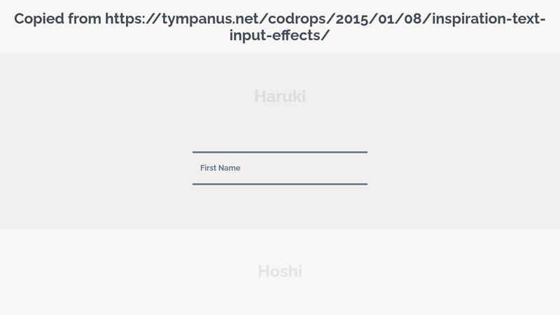 Text Input Effect text-input-effect