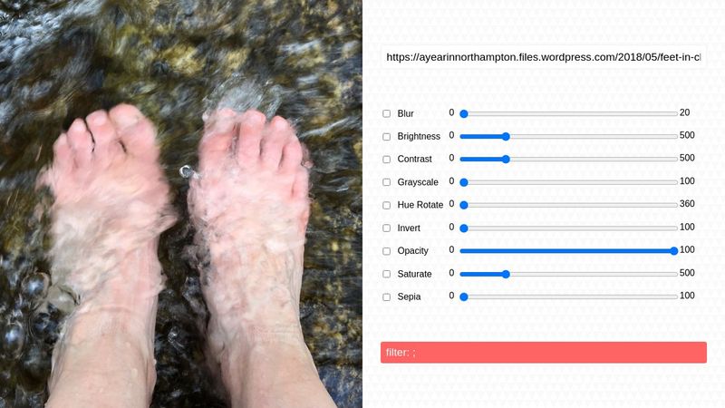 CSS filters playground