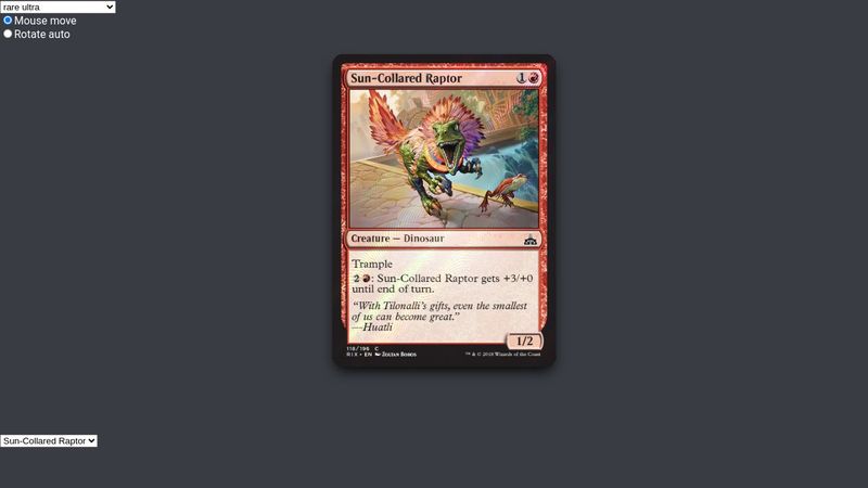 Css Holo Card Effect