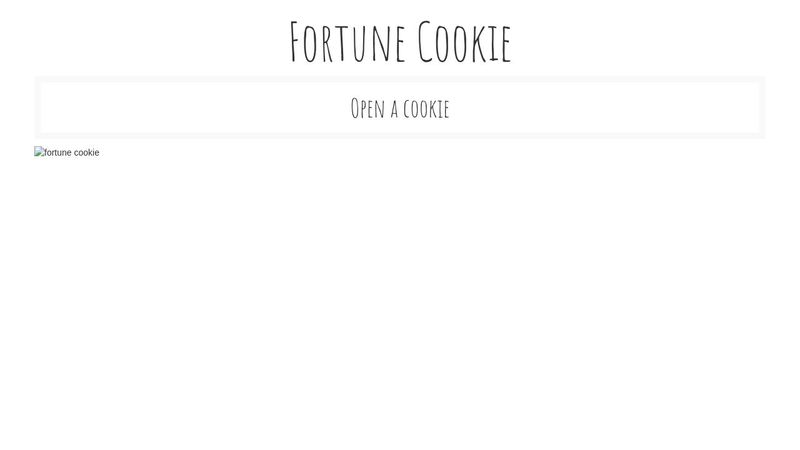 Fortune Cookie Generator