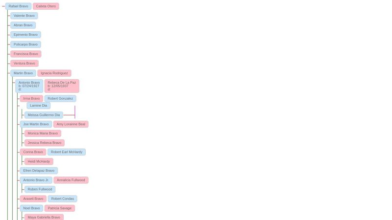 CSS3 Family Tree - Vertical