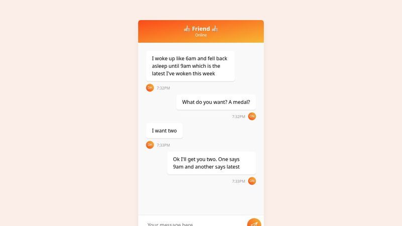 Simple Chat UI