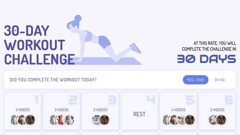 CSS Grid: Workout Schedule