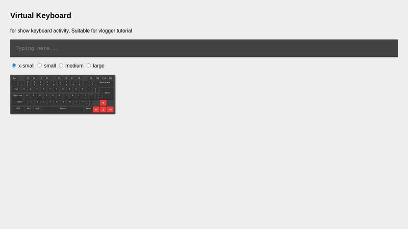 Virtual Keyboard Activity