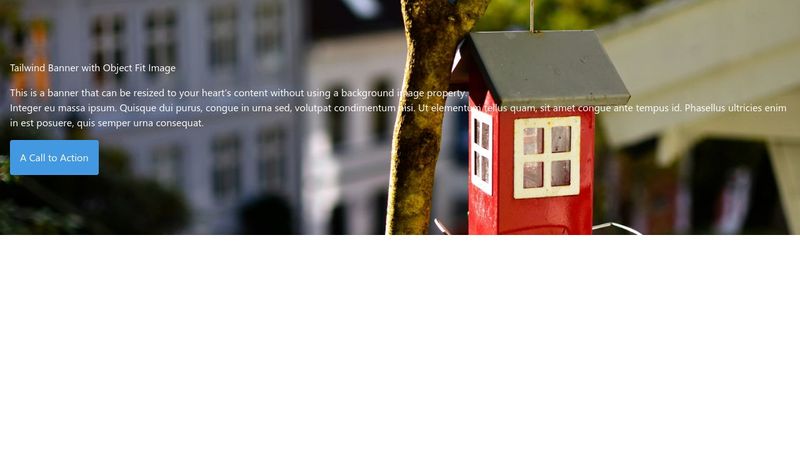Tailwind Banner With Object Fit Image Tailwind Banner With Object Fit Image