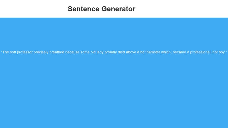 Random Sentence Generator random-sentence-generator