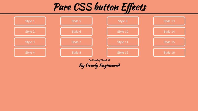 Pure CSS Buttons