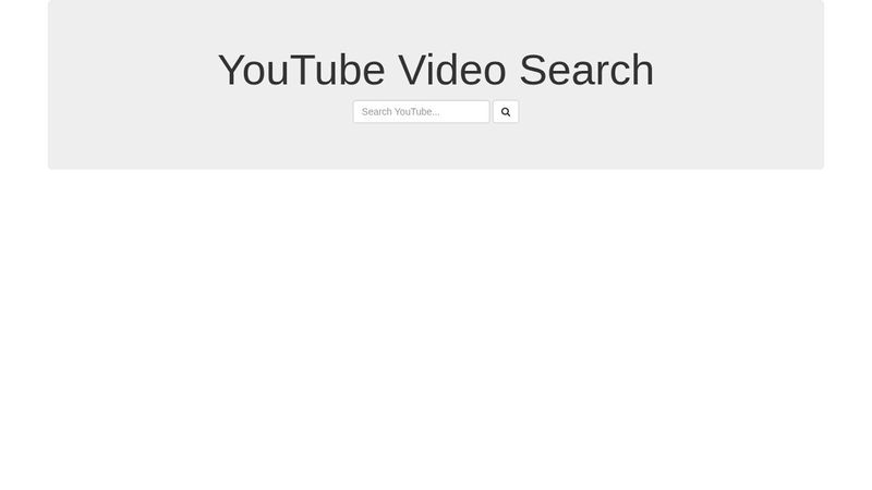 YouTube Search Engine