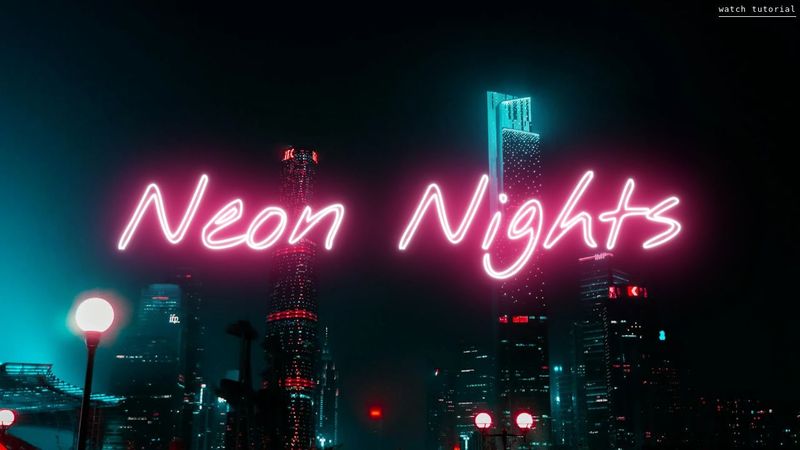Neon Glow CSS Animation