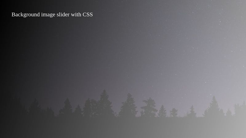 Background CSS Slideshow test