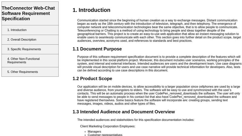 Technical Documentation Page