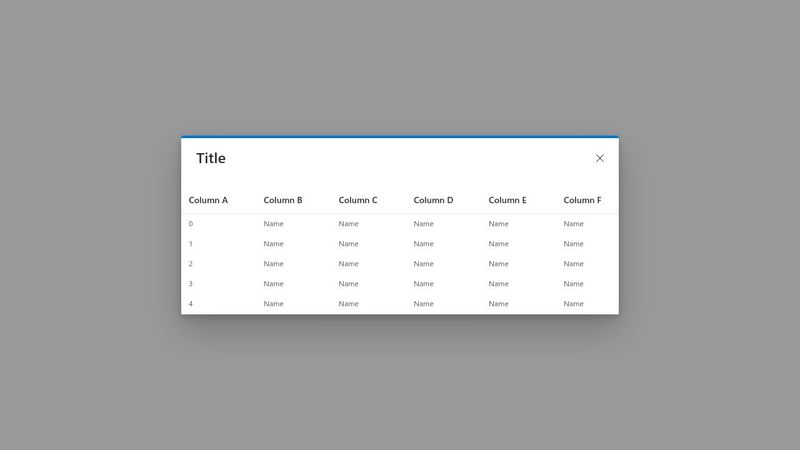 Fluent UI Details list Modal