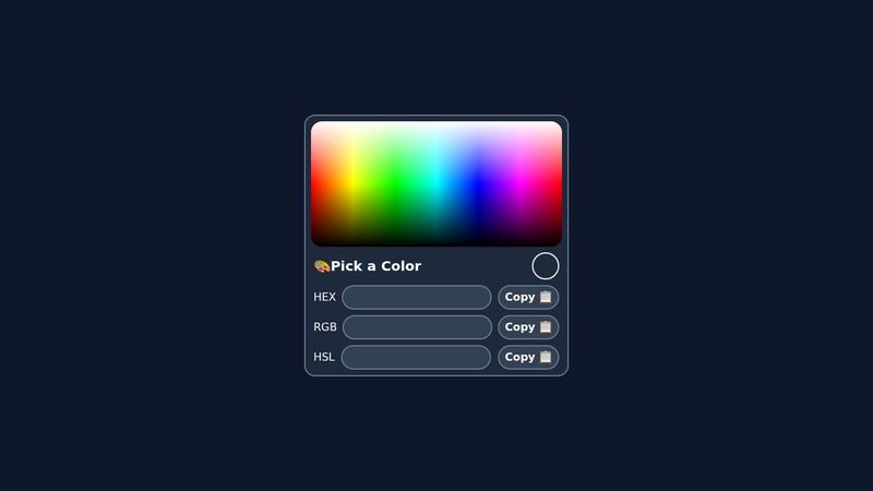 Tailwind and JS Color Picker
