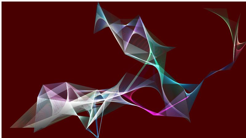 Glazing Ribbon Screensaver Effect In Html5 Canvas 7318