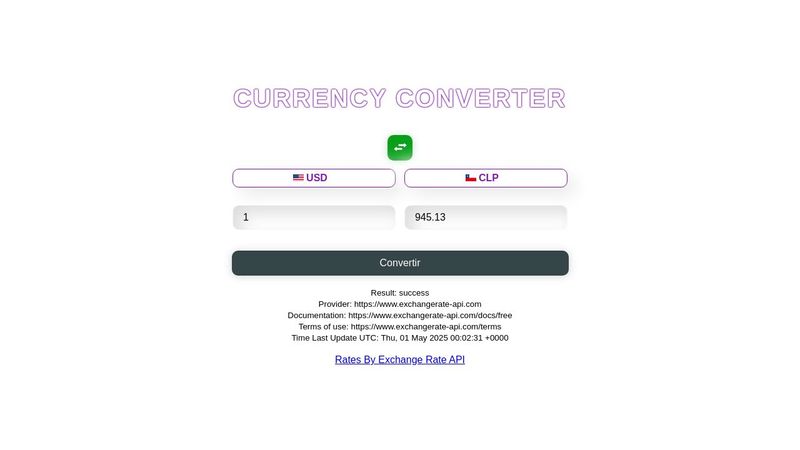 Simple Currency Converter