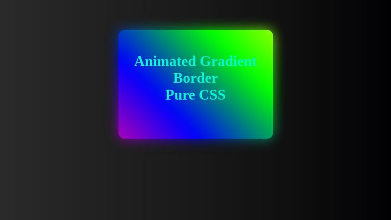 Animated Gradient Border CSS