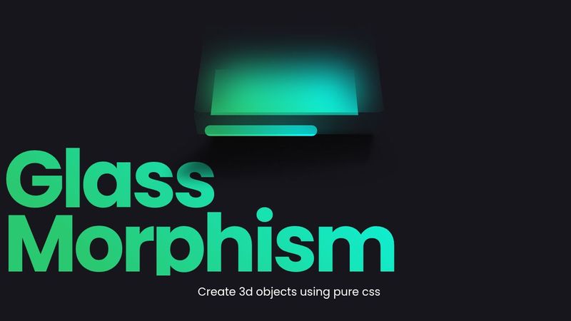 3d Glass Morphism in Pure CSS
