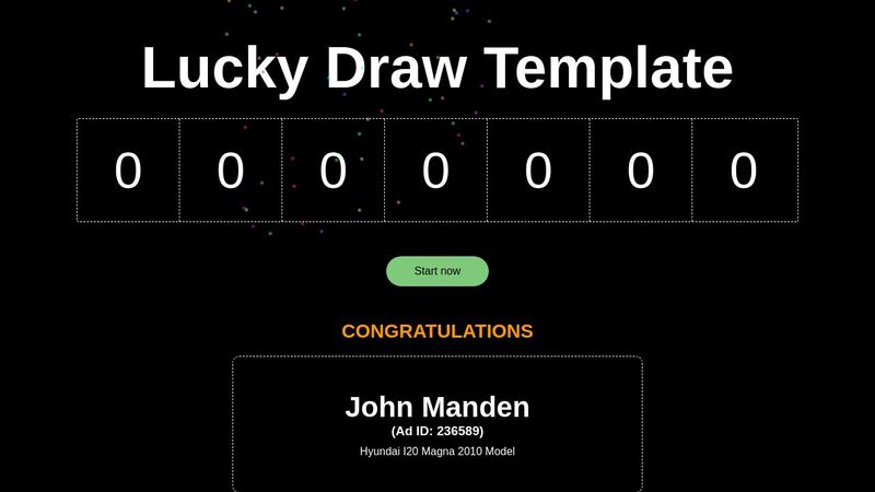 Lucky Draw Generator